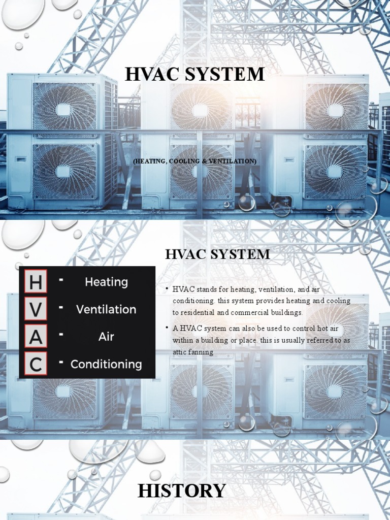 Hvac System: (Heating, Cooling & Ventilation) | PDF | Duct (Flow) | Air ...
