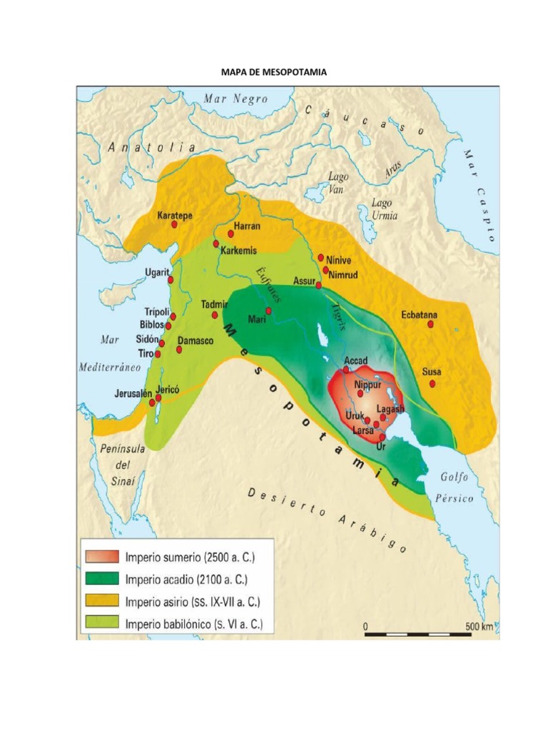 Mapa de Mesopotamia | PDF