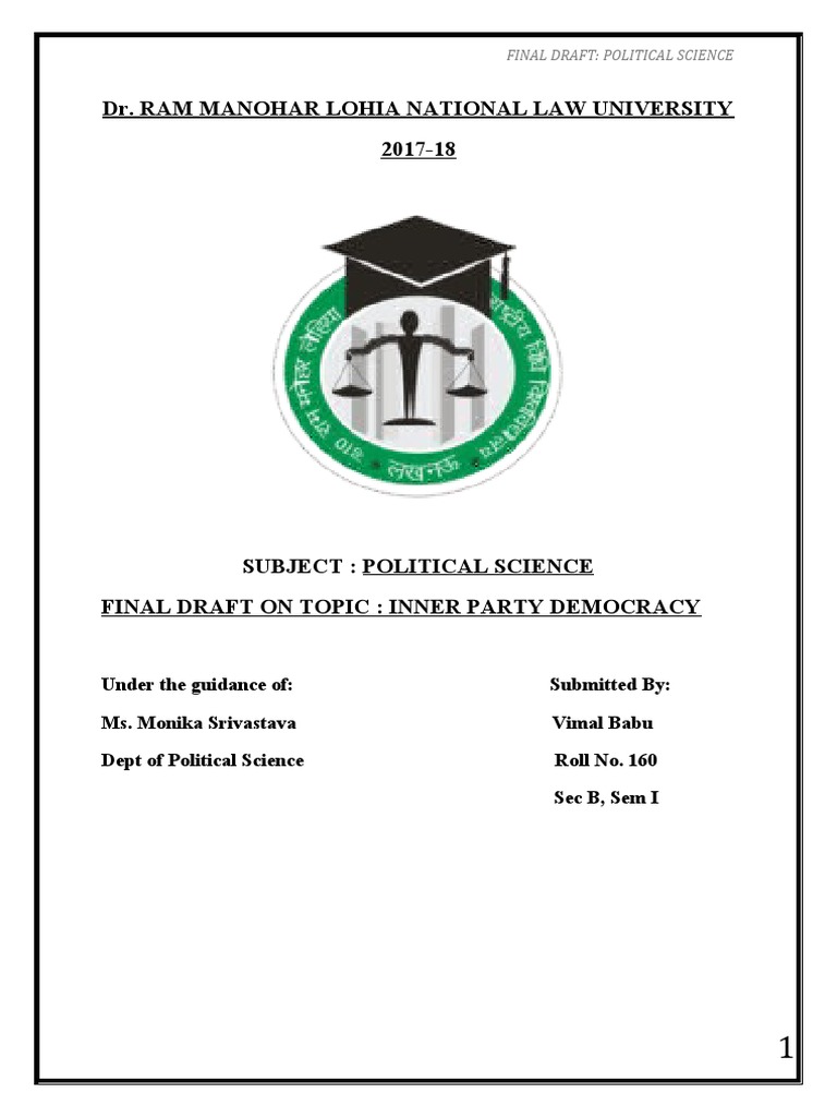 Pol Science Project | PDF | Democracy | Political Ideologies