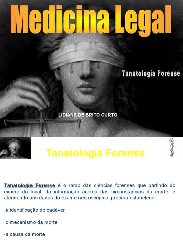 Tanatologia Forense: Uma introdução abrangente aos principais conceitos ...