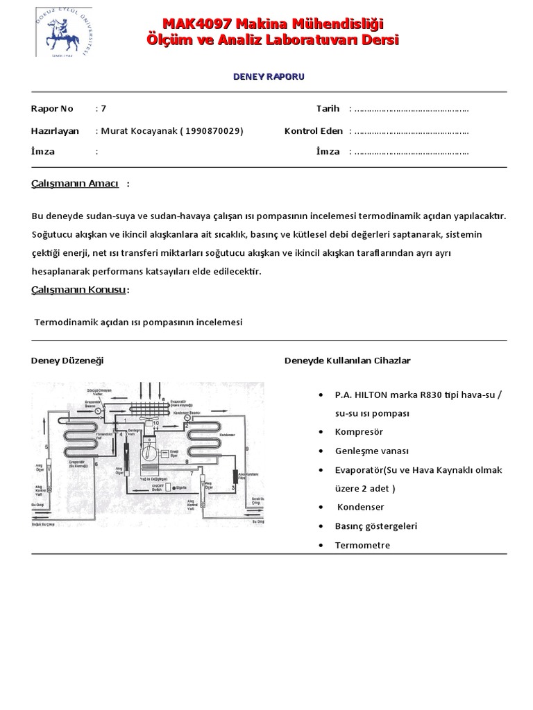 Deney 5 Isi Pompasi | PDF