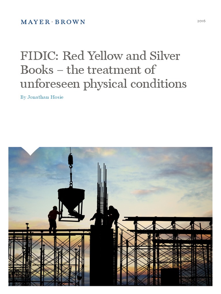 Fidic Red Yellow Silver Books Pdf Breach Of Contract Employment