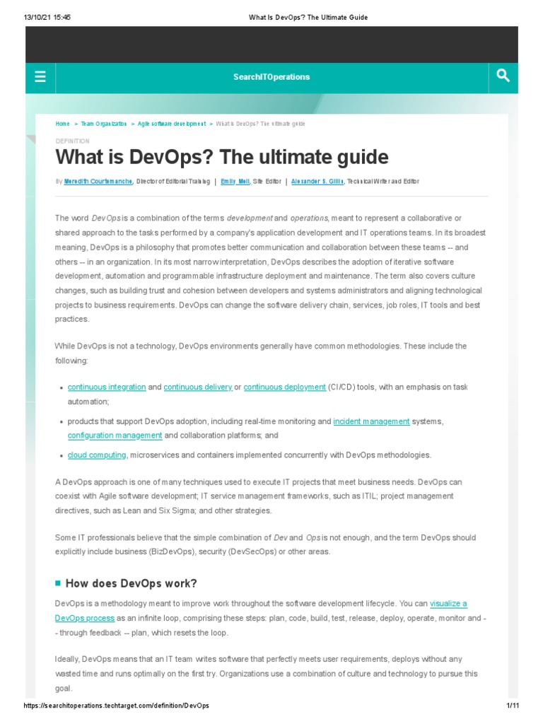 What Is DevOps - The Ultimate Guide | PDF | Agile Software Development | Cloud Computing