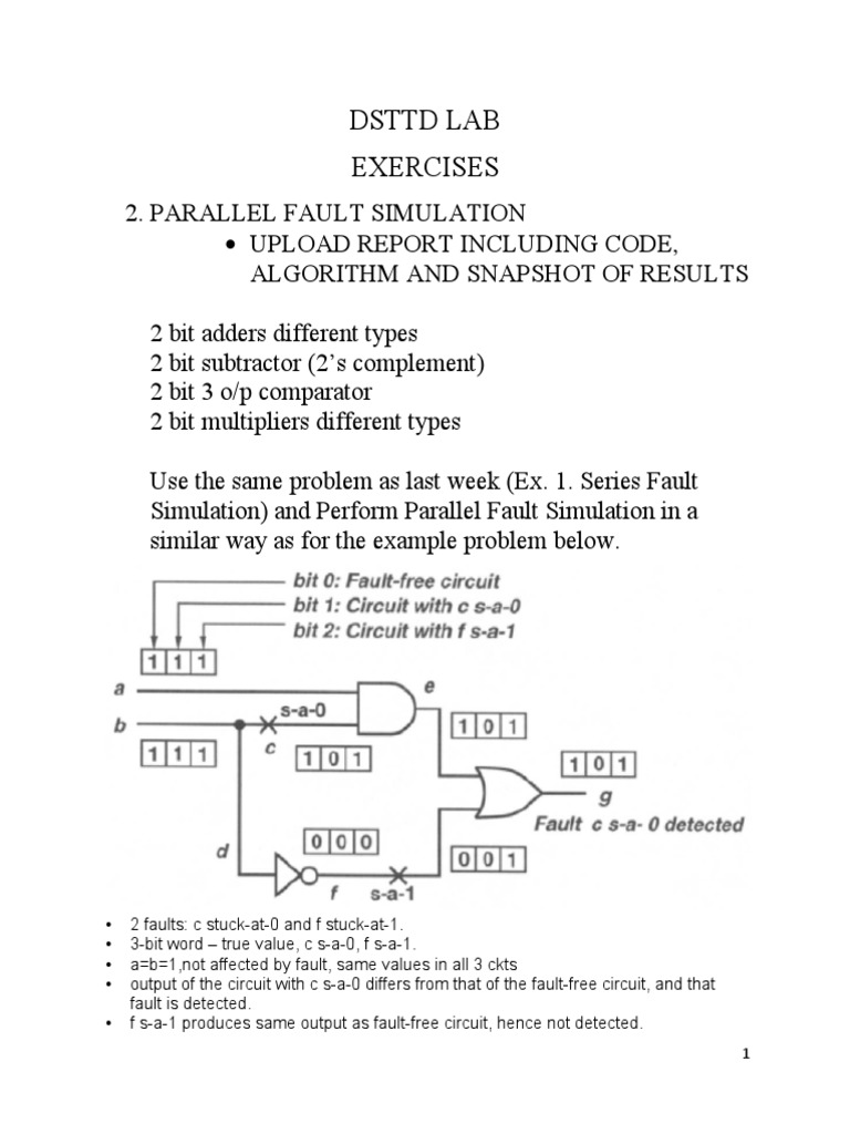 Parallel Fault Simulation | PDF