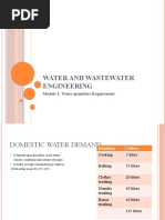 SPAN UTG: Table of Water Demand Estimation | PDF | Apartment | Reservoir