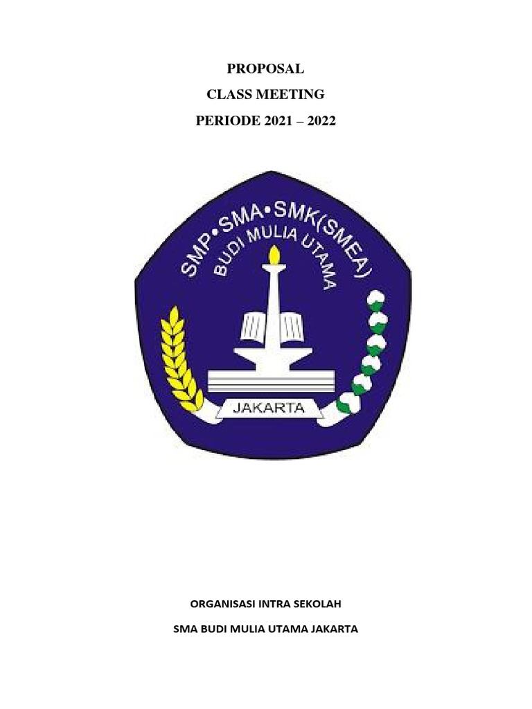 Proposal Classmeet SMA | PDF