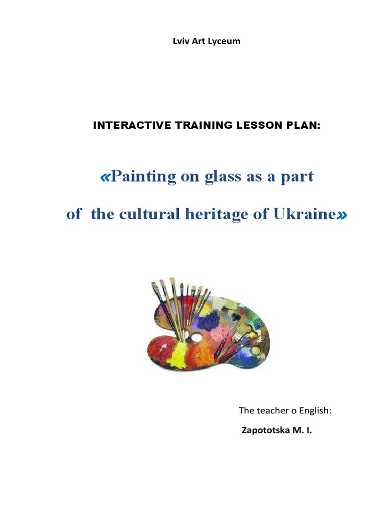 Lesson Plan | PDF | Paintings | Ukraine