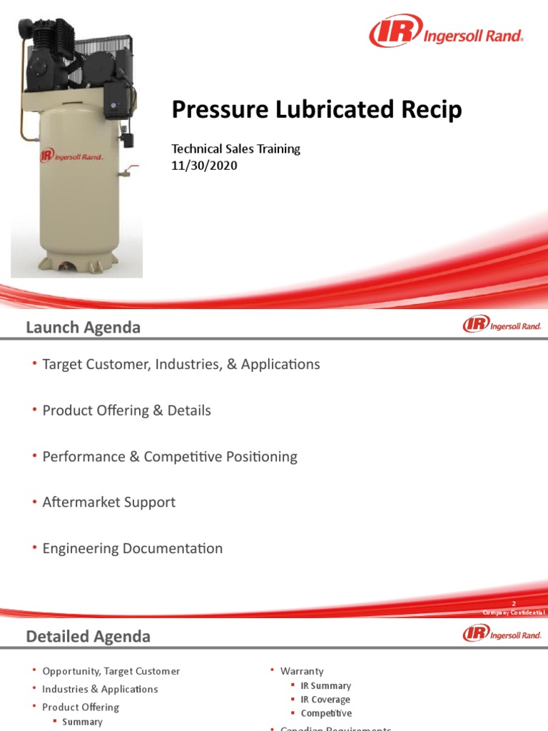 Pressure Lube Recip Technical Sales Training | Download Free PDF ...