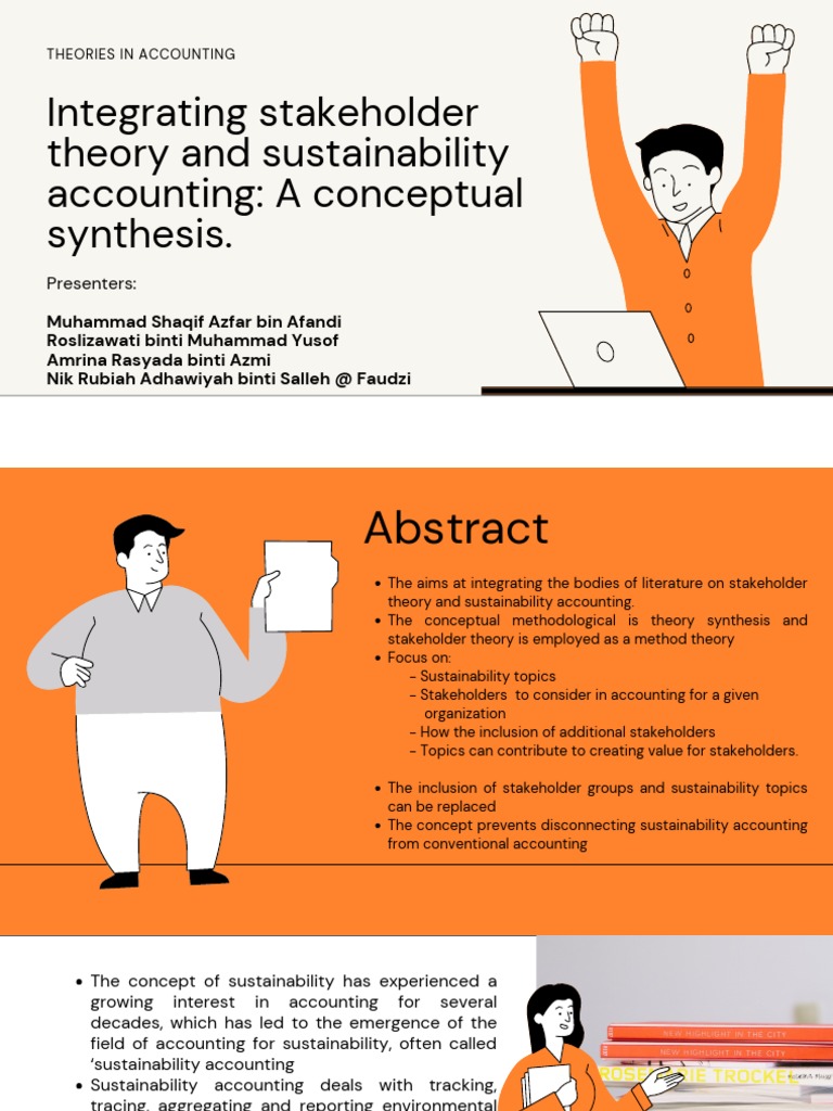 Integrating Stakeholder Theory in Sustainability Accounting | PDF ...
