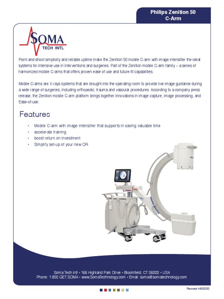 Philips Zenition 50 C Arm | PDF | X Ray | Electromagnetic Radiation
