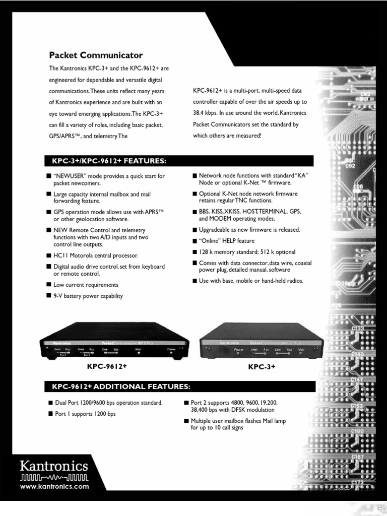 Modem Kantronics Packet Communicator KPC 3 | PDF | Modem | Computer Network