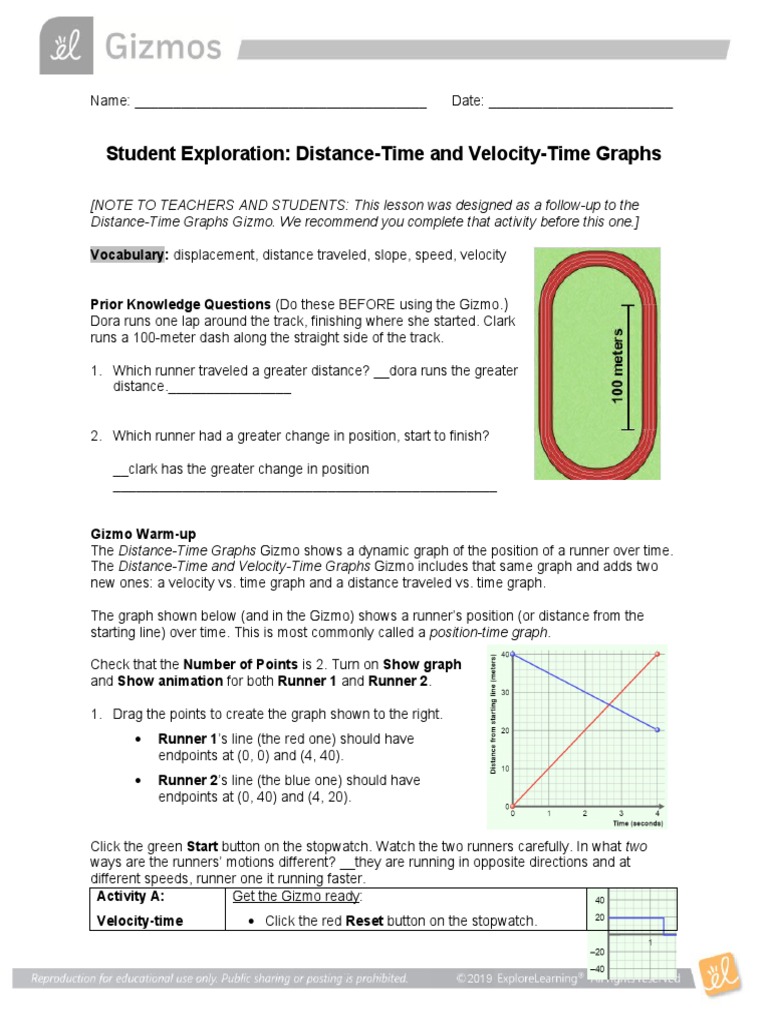 Distance-Time and Velocity Graphs Guide | PDF | Speed | Velocity