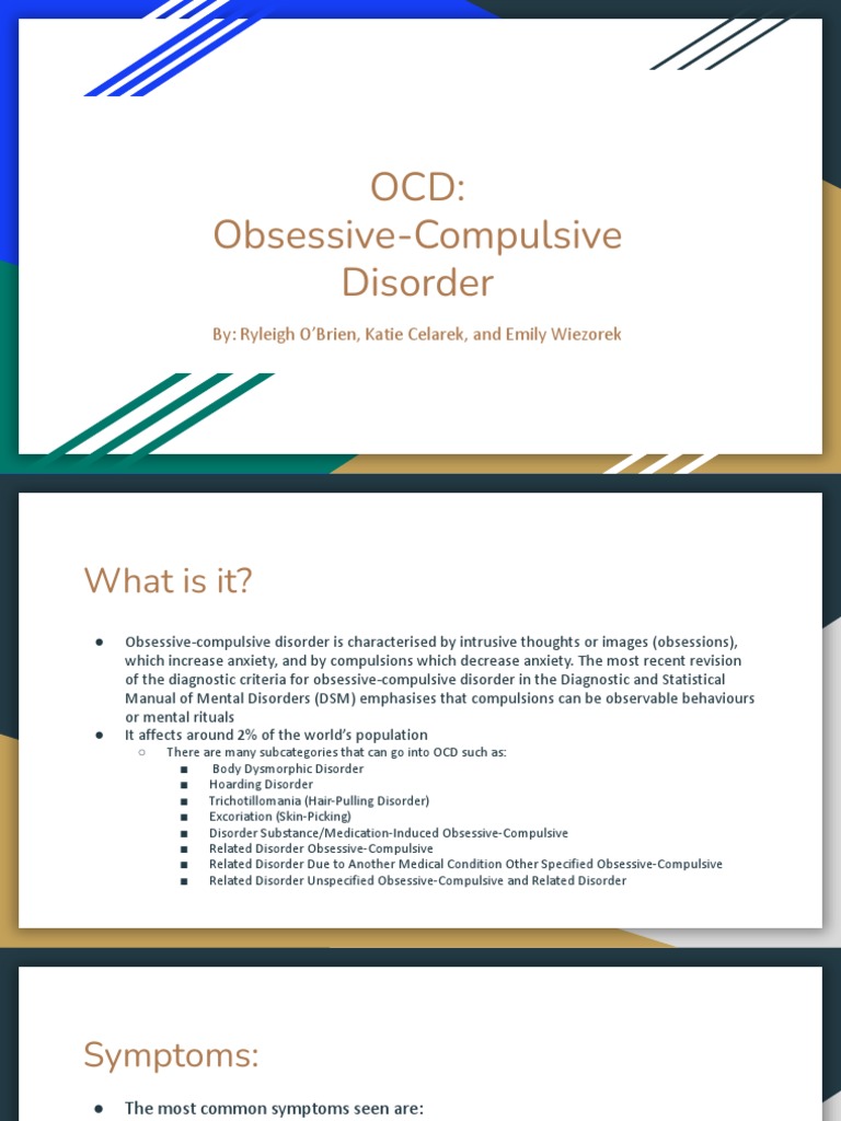 Ocd 1 | PDF | Obsessive–Compulsive Disorder | Mental Disorder