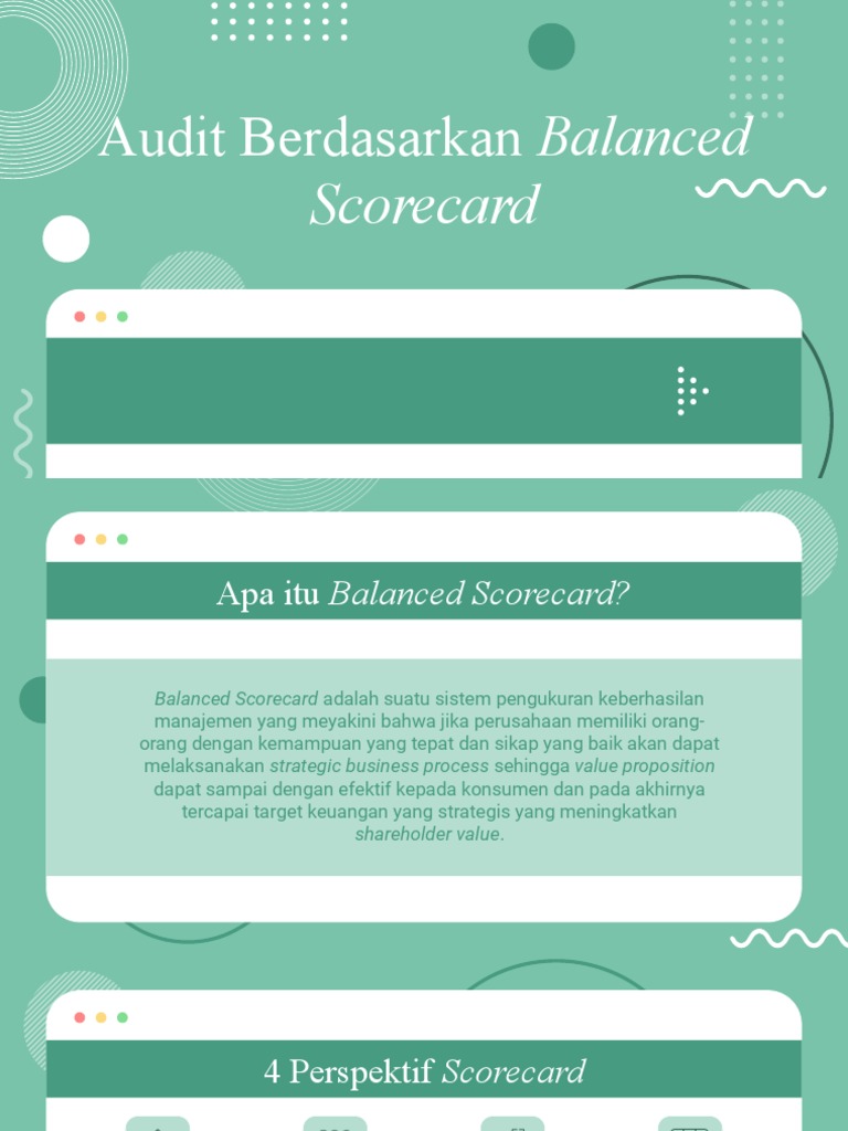 Audit Manajemen dengan Balanced Scorecard | PDF | Karier & Perkembangan ...
