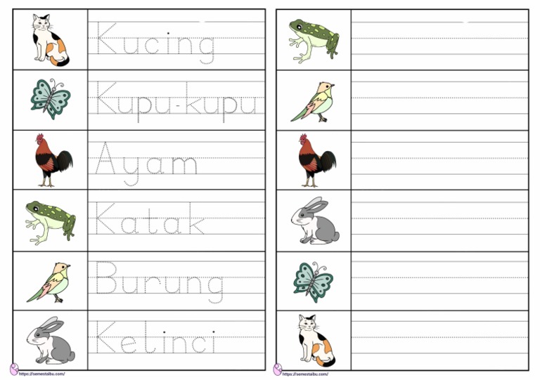 Lembar Kerja Anak Tk Menulis 2 Semestaibu Pdf