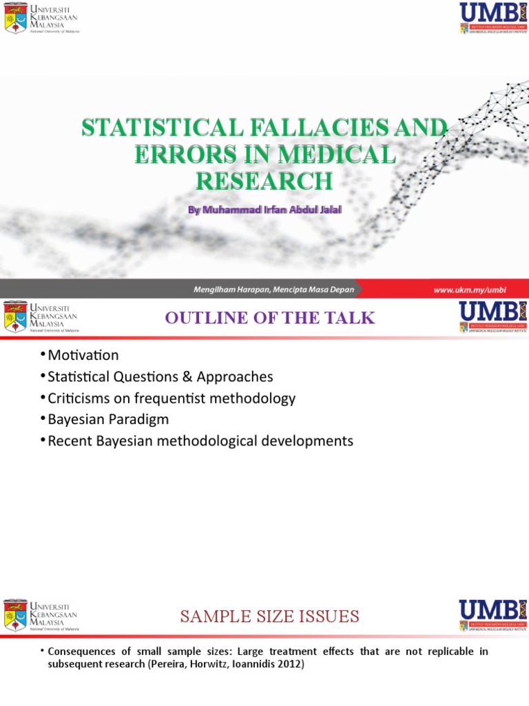Statistical Fallacies and Errors in Medical Research | PDF | Bayesian Inference | Statistics
