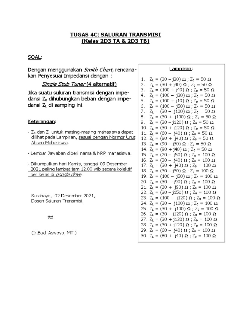 Smith Chart Single Stub Tuner | PDF