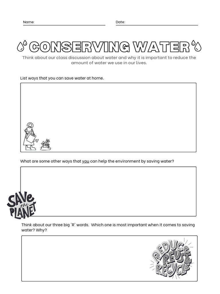Conserving Water 2 | PDF