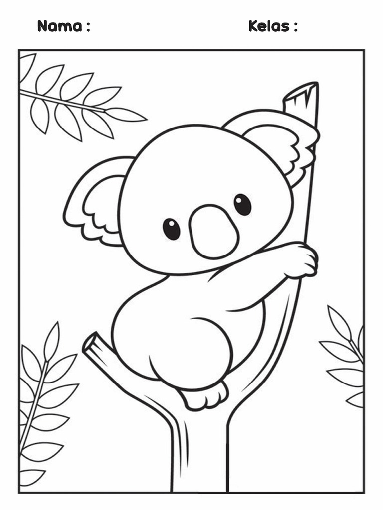 Sketsa dan Cara Menggambar Koala | PDF