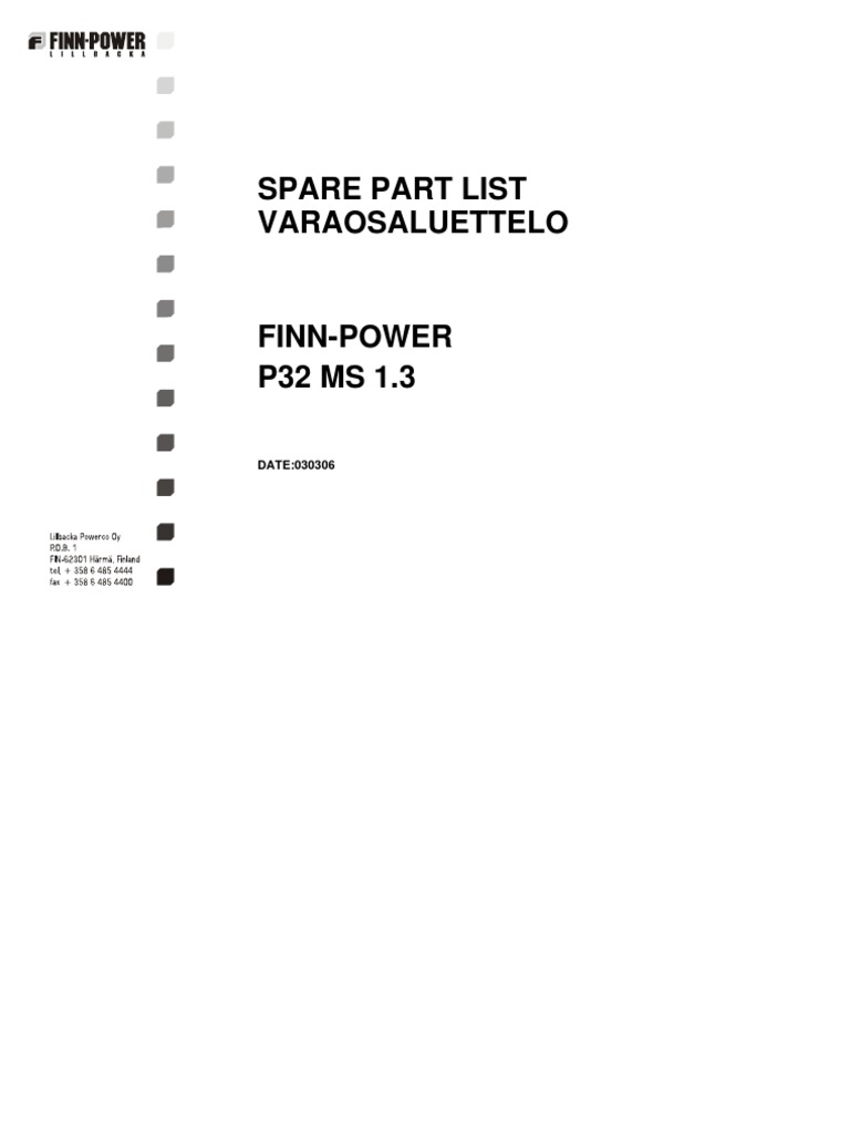 Datasheet Fin Power P32 | PDF
