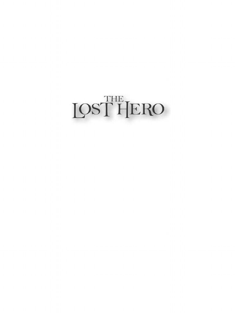 The Heroes of Olympus 1 - The Lost Hero | PDF