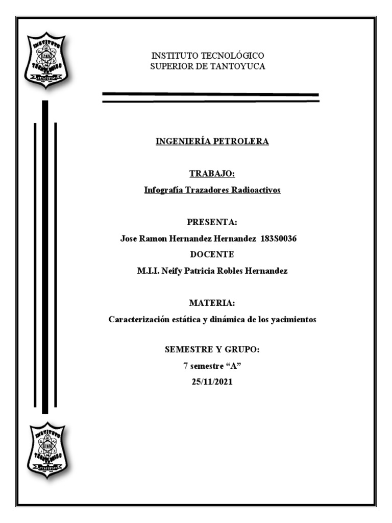 Trazadores Radiactivos | PDF | Desintegración radioactiva | Trazador ...