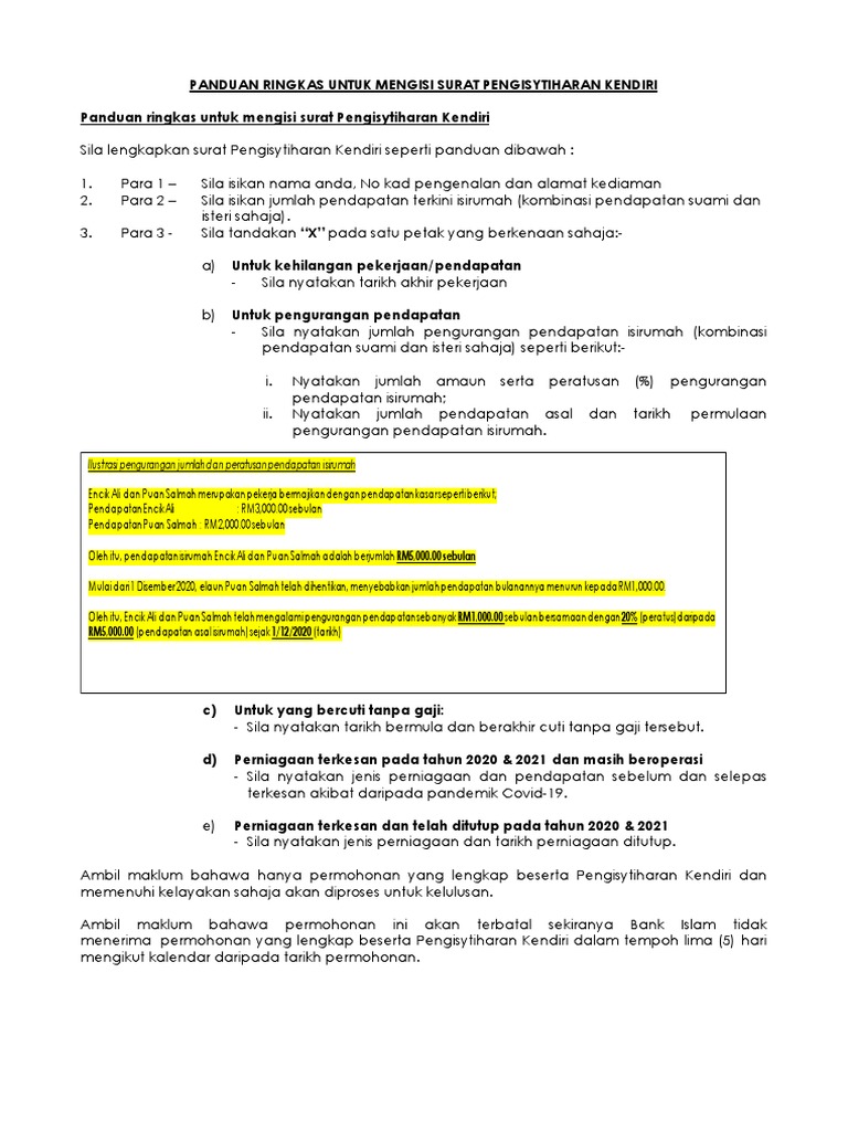 Self Declaration Ppb-pkp3.0 | PDF