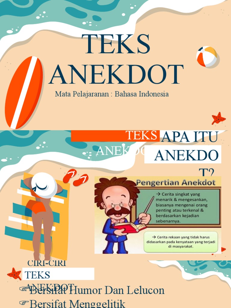 Poster Teks Anekdot Sosial | PDF | Ilmu Sosial | Seni & Disiplin Bahasa