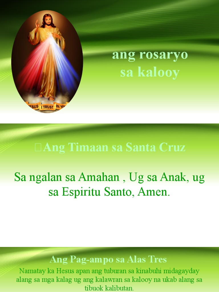 Ang Rosaryo Sa Kalooy | PDF