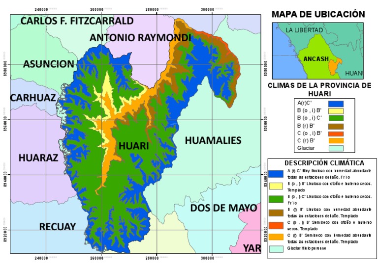 Mapa de La Provincia de Huari | PDF