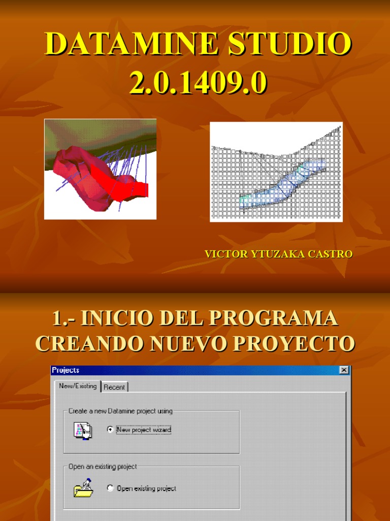 Datamine Studio 2 | PDF | Archivo de computadora | Ventana (informática)