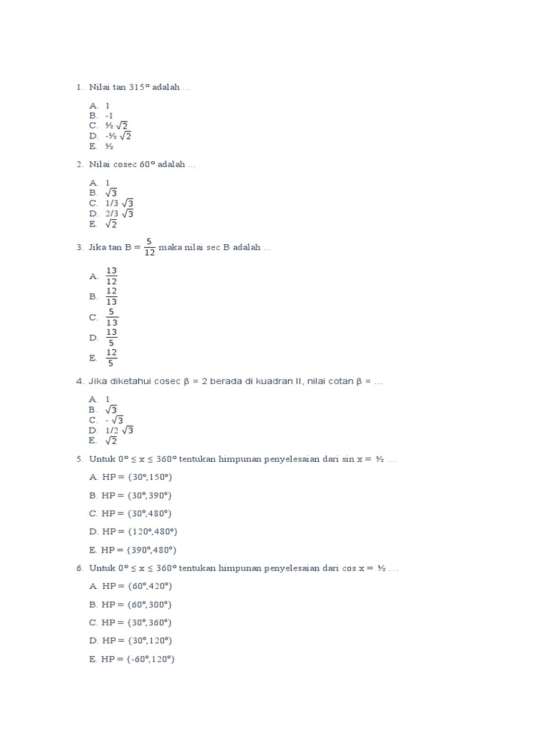 PTS MTK XI Minat | PDF