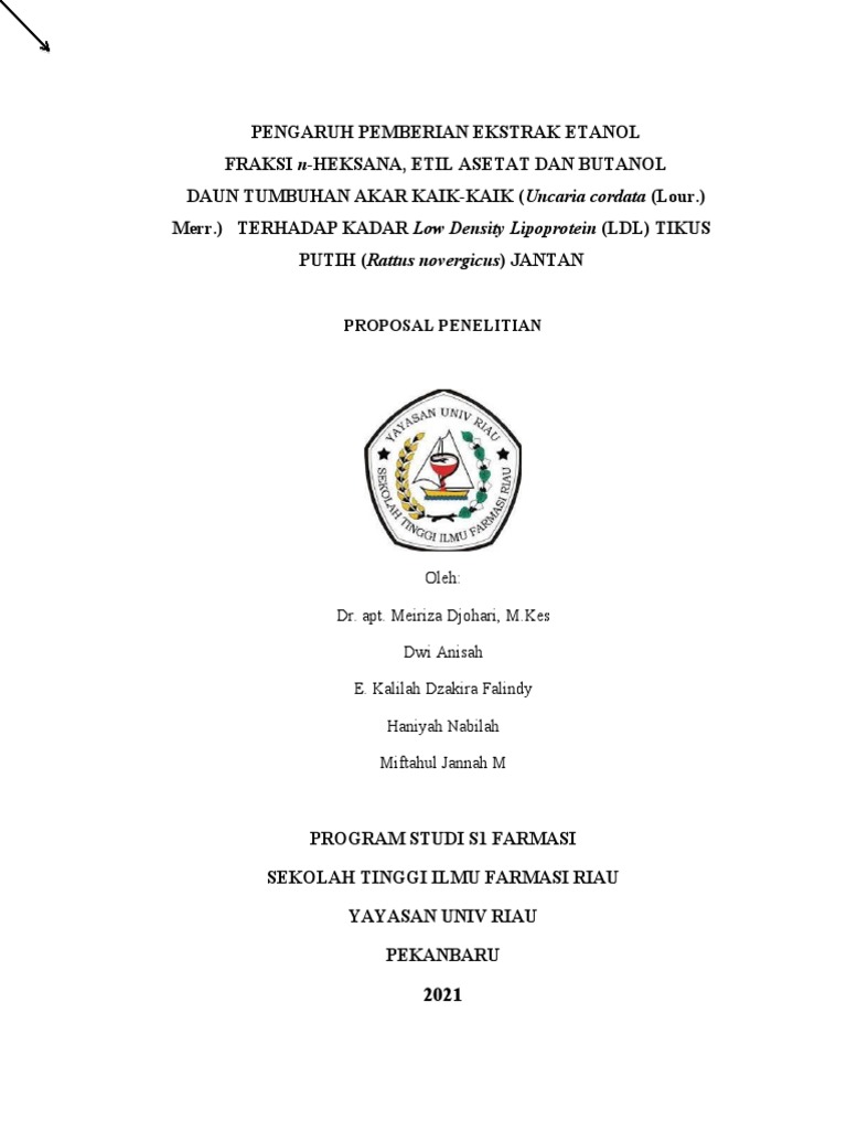 Proposal Penelitian Bab 1 3 Dapus Pdf Sains Matematika