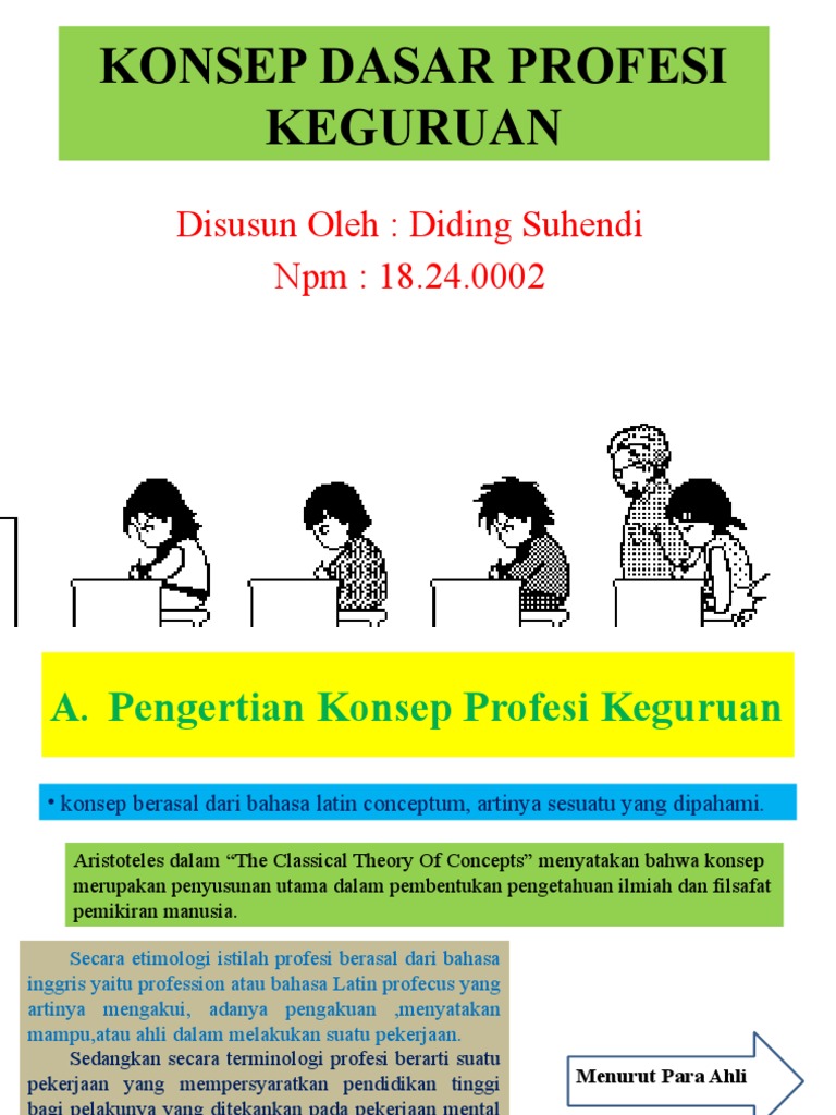 Konsep Dasar Profesi Keguruan | PDF Konsep Dasar Profesi Keguruan | PDF