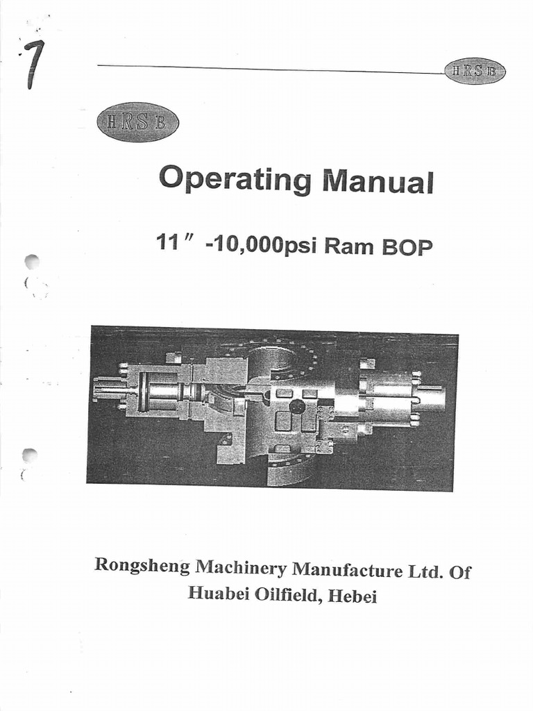 Operating Manual 11-10M Ram BOP | PDF