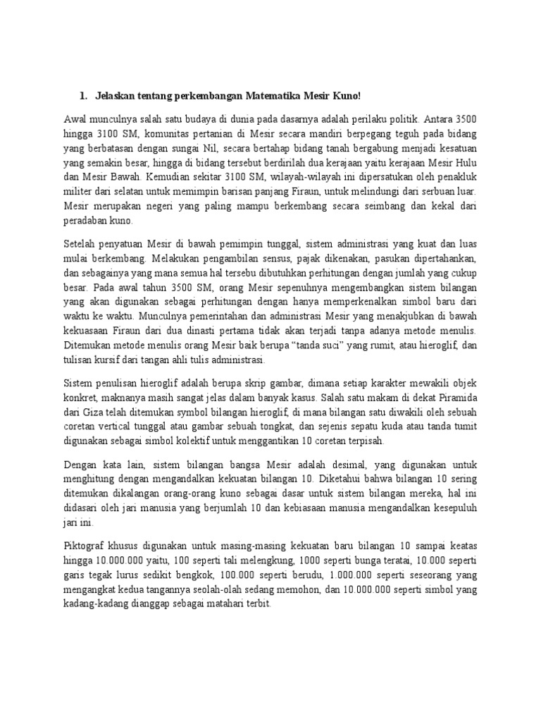 Filsafat Dan Sejarah Matematika | PDF