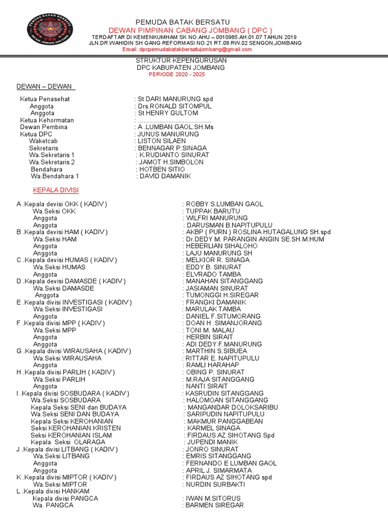 Struktur PBB Terbaru 9 | PDF | Perjalanan
