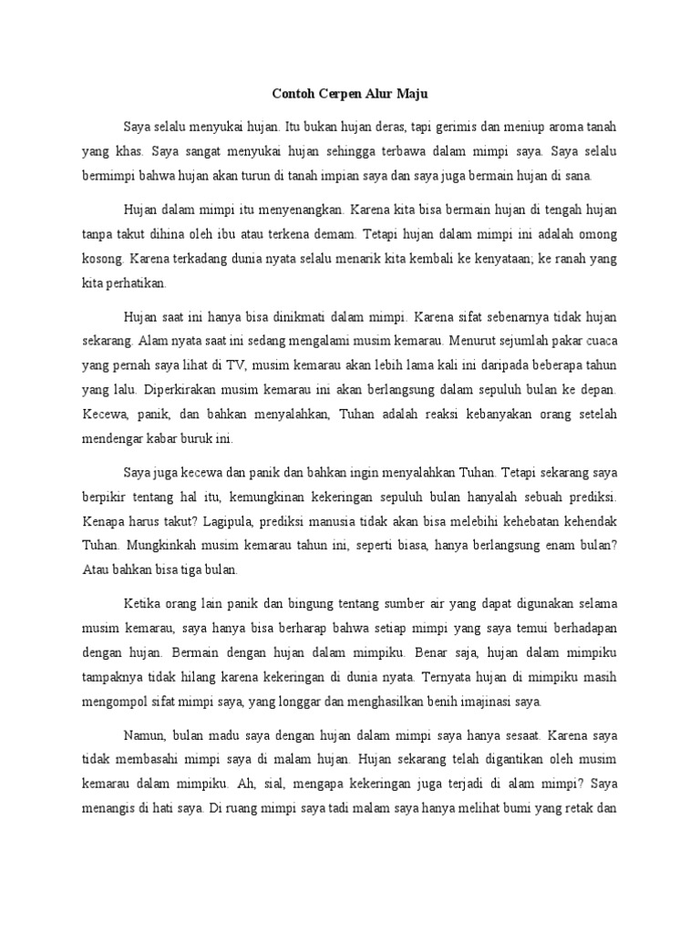 Contoh Cerpen Alur Maju Mundur Dan Campuran Kenali Jenis Alur Yang - Riset