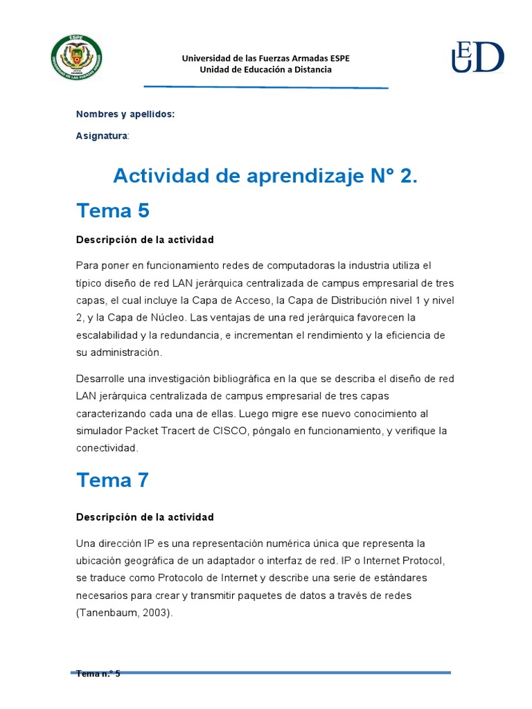 RedesdeComputadoras A2 Tema5 y 7 | Descargar gratis PDF | Protocolos de ...
