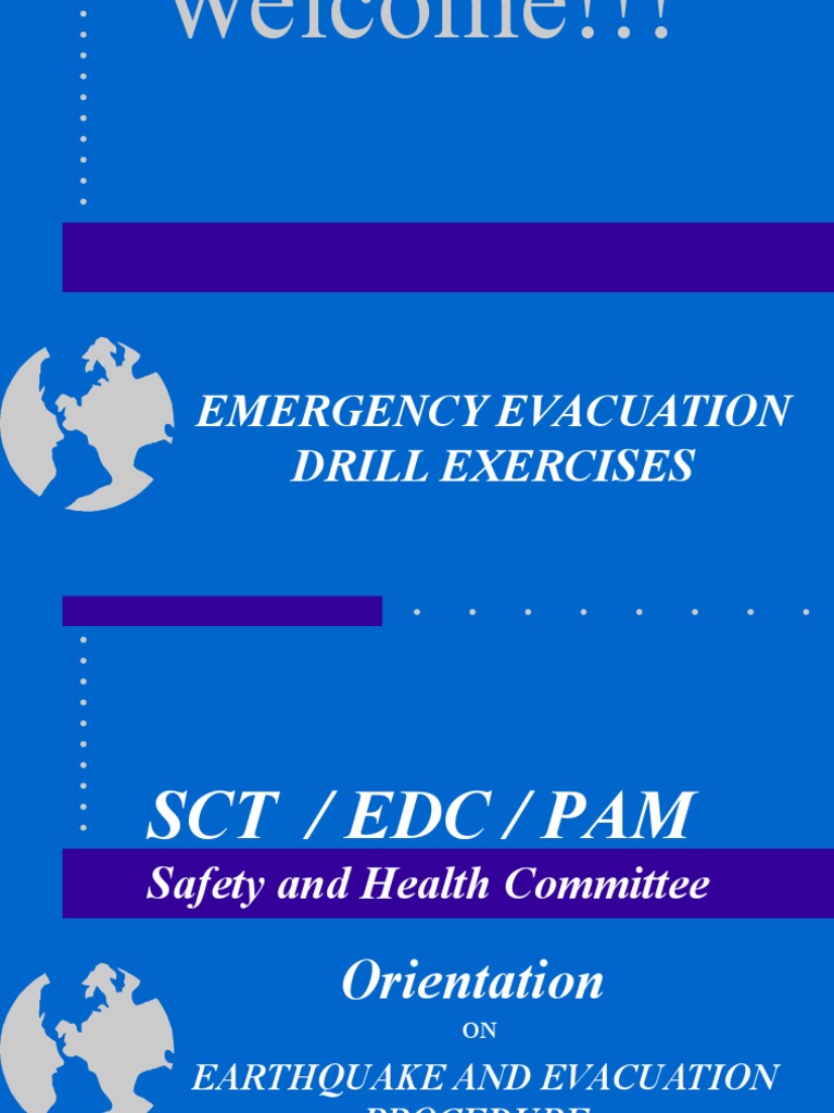 Earthquake Evacuation Drill Guide | PDF | Emergency | Safety
