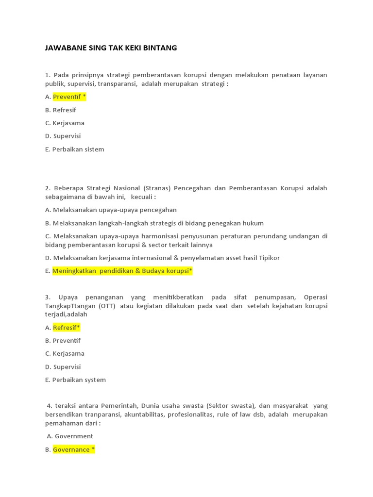 Soal-Soal PBAK | PDF