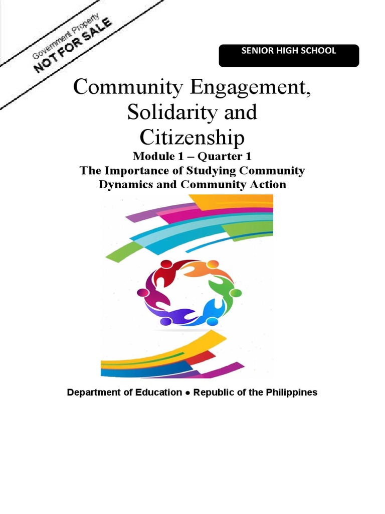Community Engagement Module 1 Quarter 1 The Importance of Studying ...