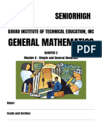 General Mathematics Senior Highschool Teaching Guide | PDF