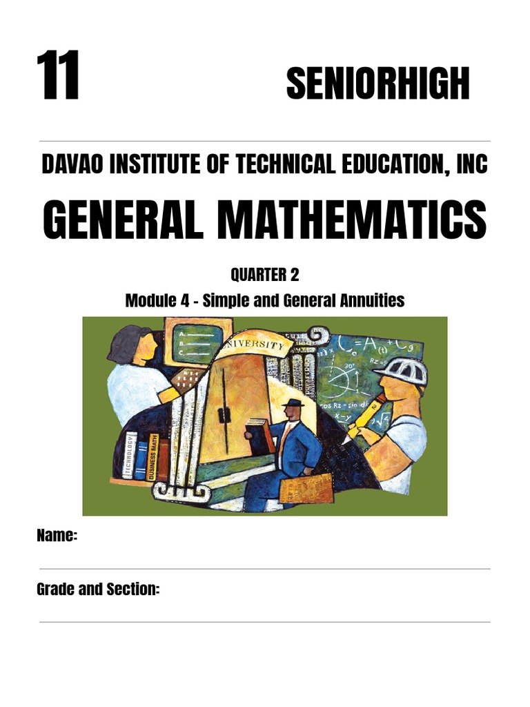 Quarter 2 - Module 4 GENERAL MATHEMATICS | PDF | Interest | Mathematics