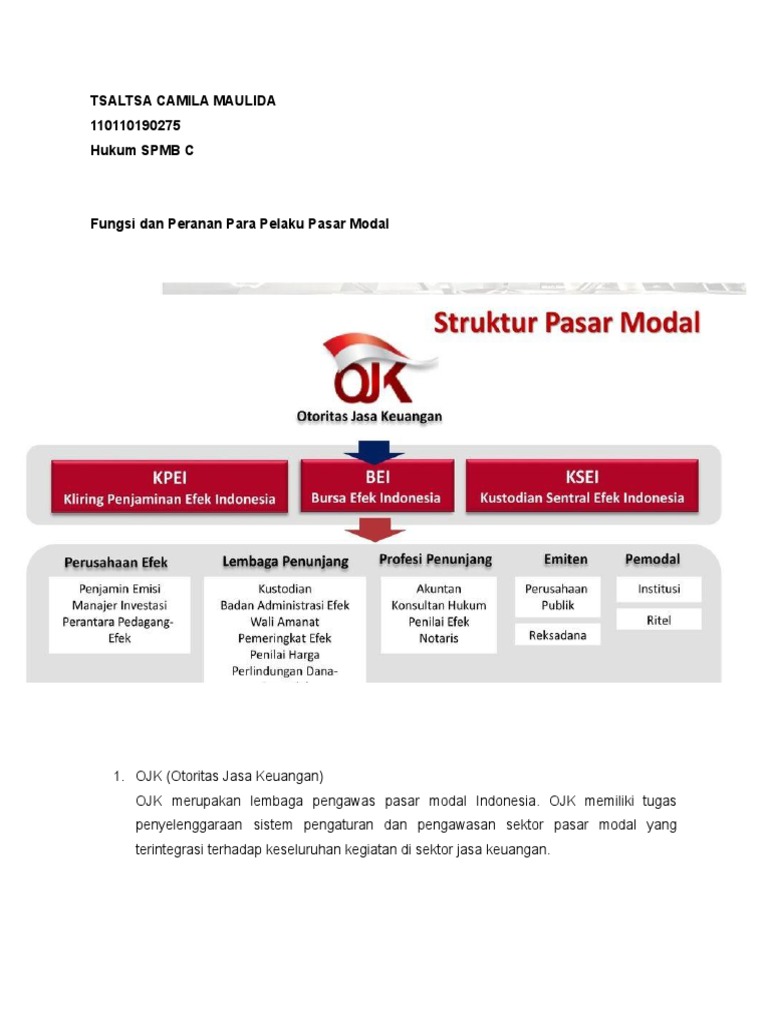 Pelaku Pasar Modal | PDF Pelaku Pasar Modal | PDF