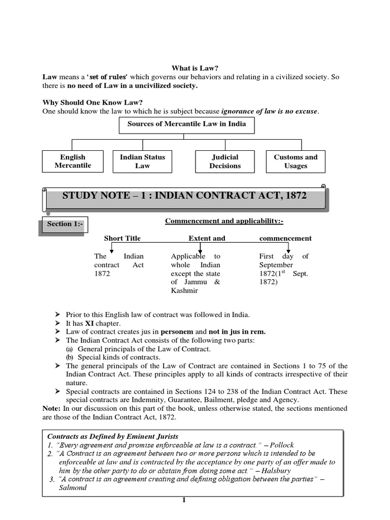Contract Notes | PDF | Offer And Acceptance | Guarantee