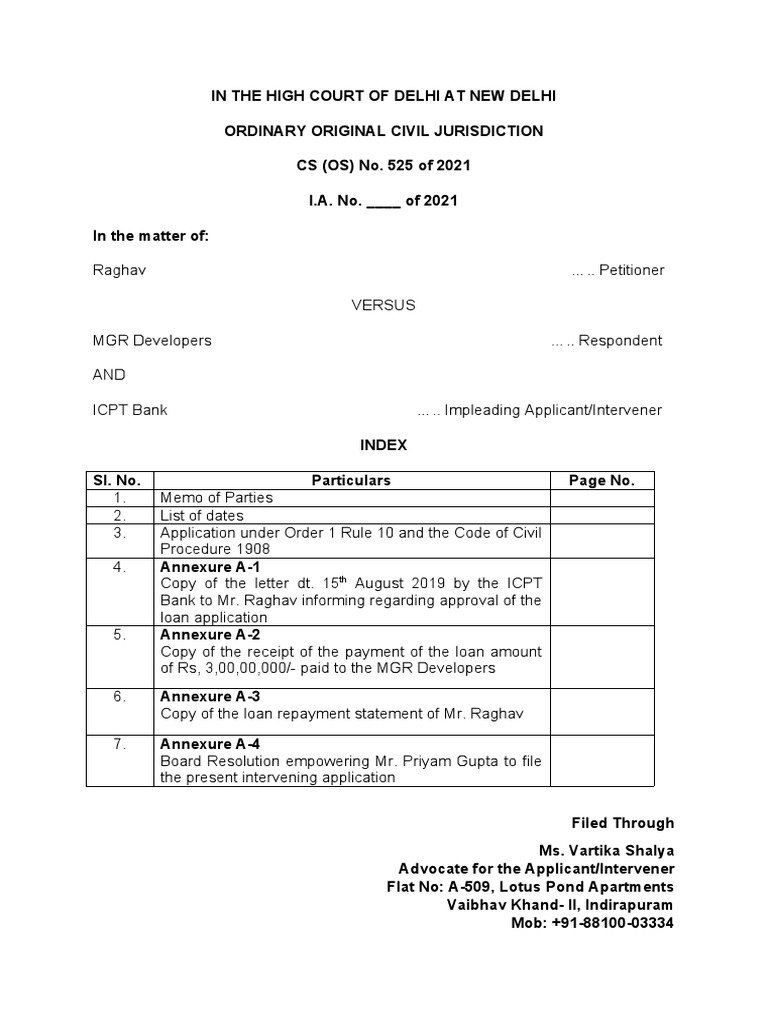 Application CPC | PDF | Lawsuit | Intervention (Law)