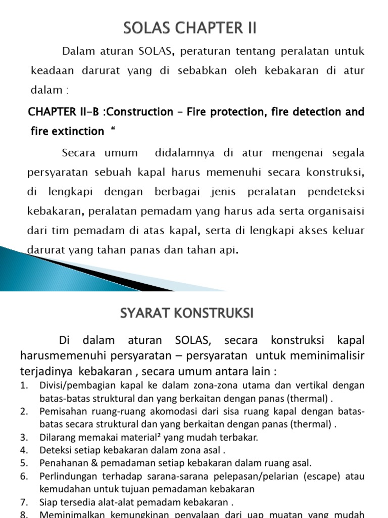 Hukum Maritim 11 Solas Ii-B | PDF