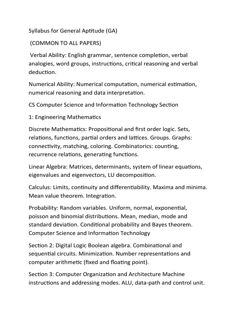 CS Computer Science and Information Technology Section | PDF | Matrix ...