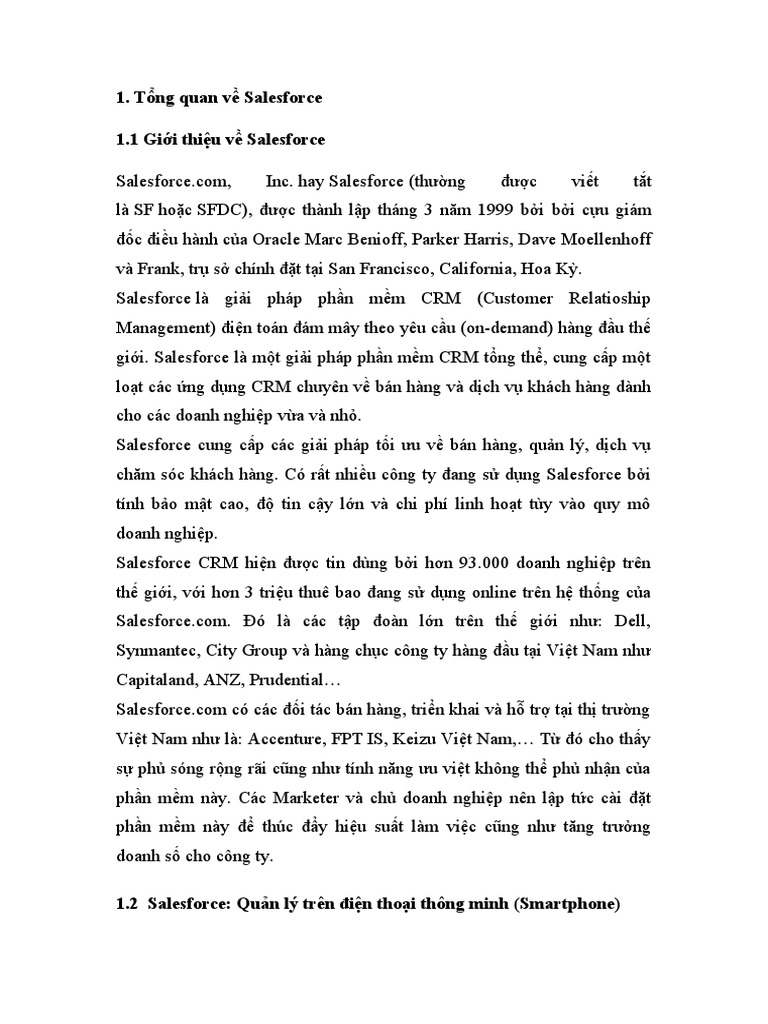 Case Study Salesforce | PDF